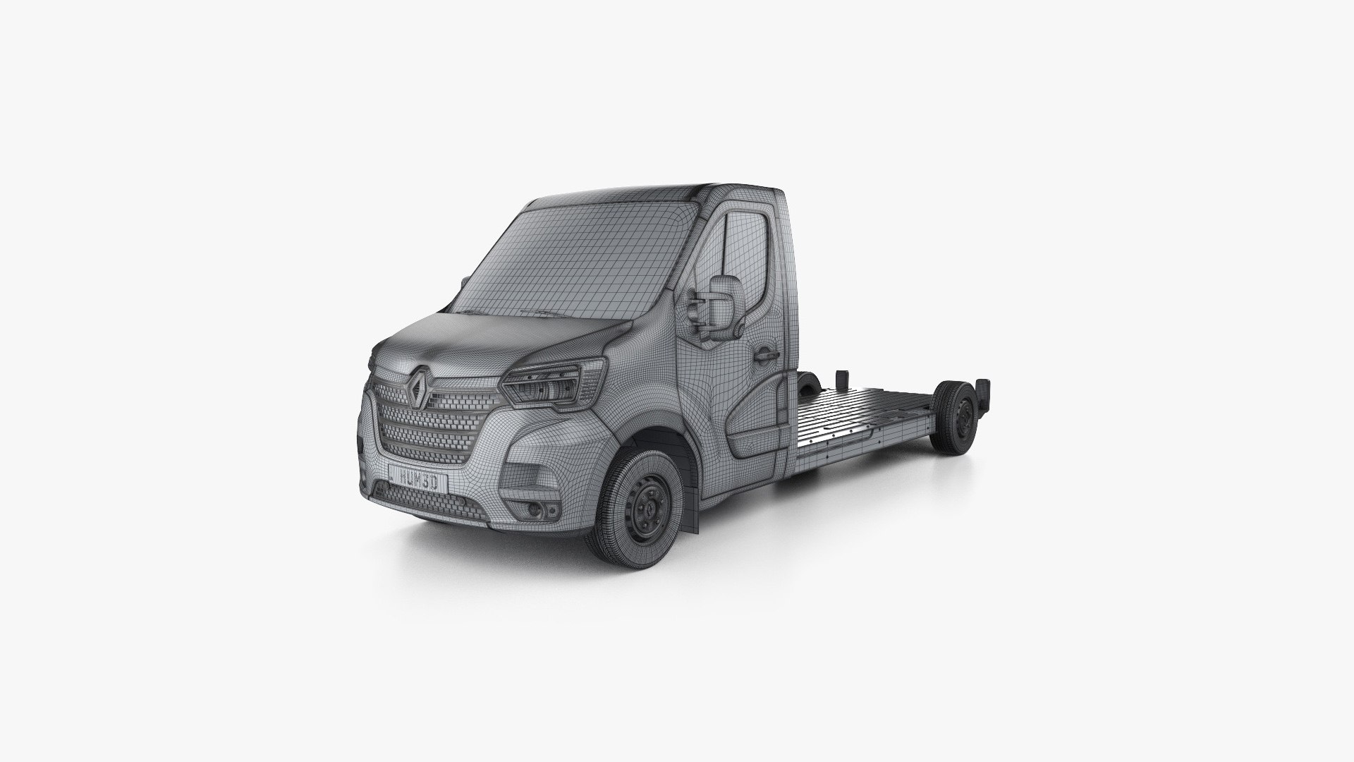 3D Renault Master Platform Cab L3 2020 model - TurboSquid 2029180