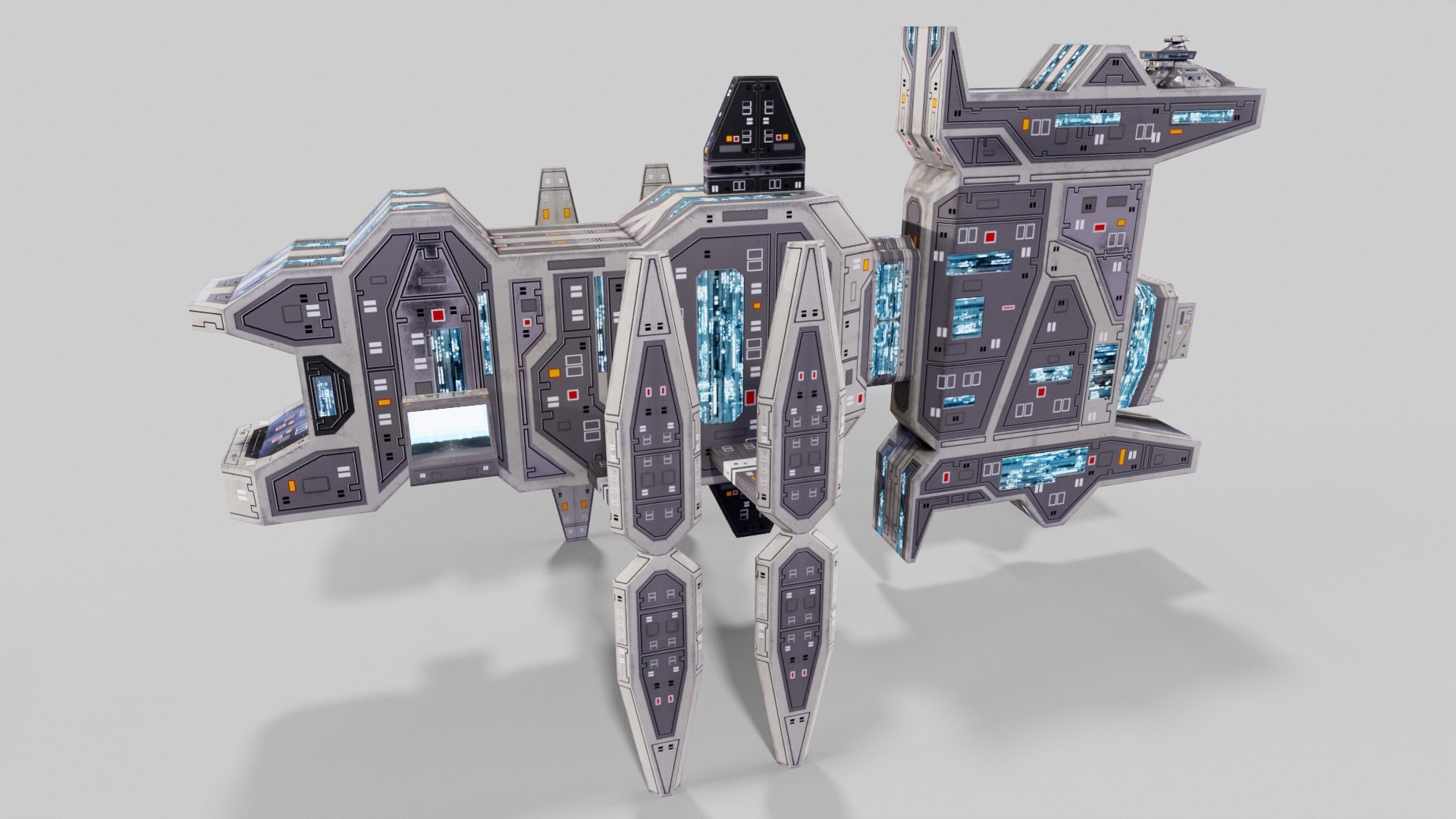 3D model Sci-fi space outpost - TurboSquid 2178447