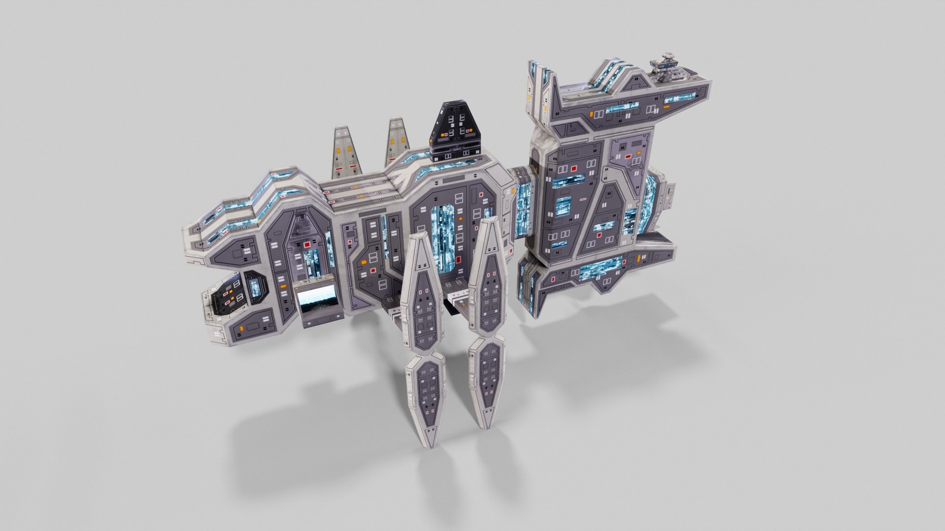 3D model Sci-fi space outpost - TurboSquid 2178447