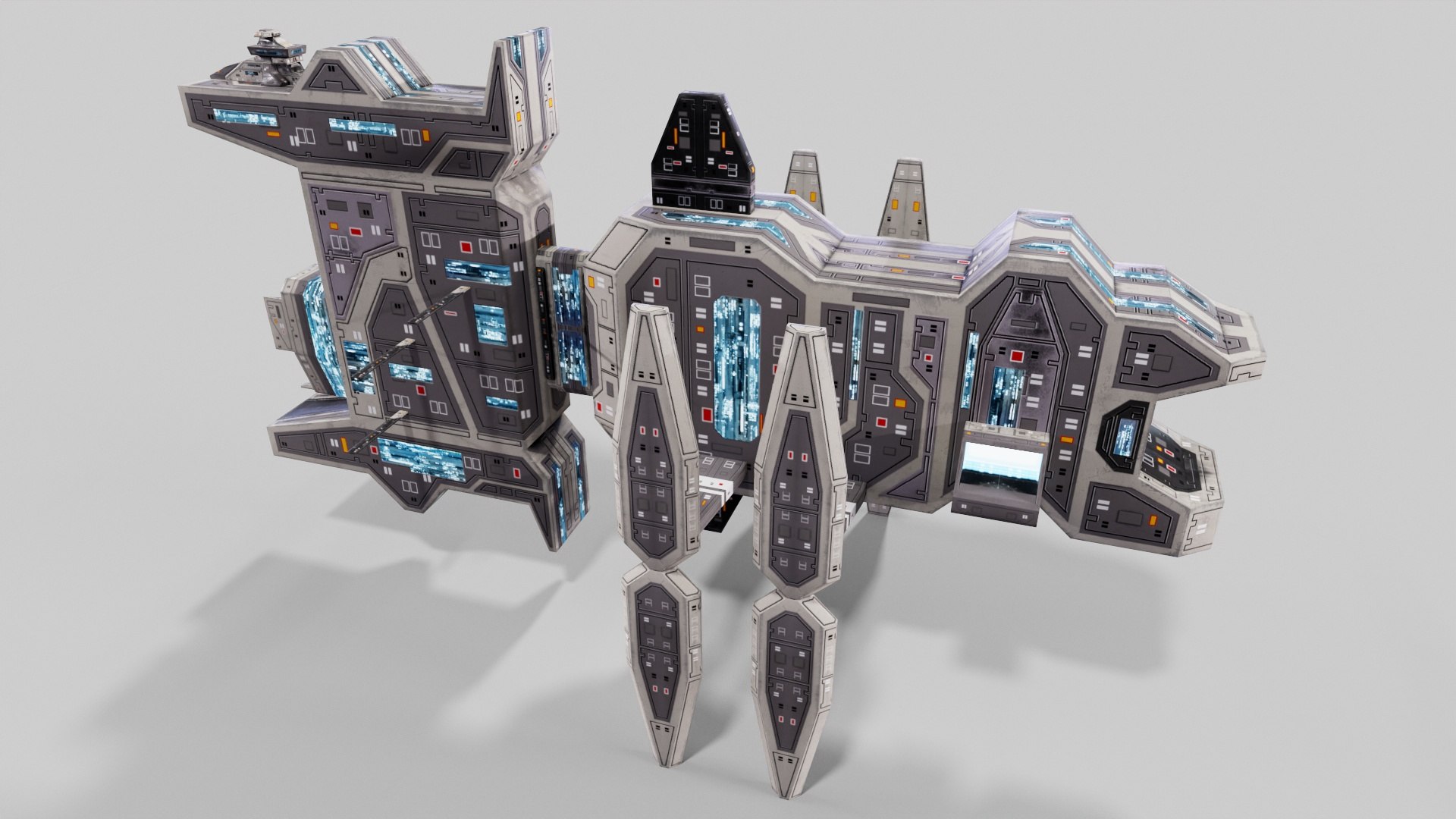 3D model Sci-fi space outpost - TurboSquid 2178447