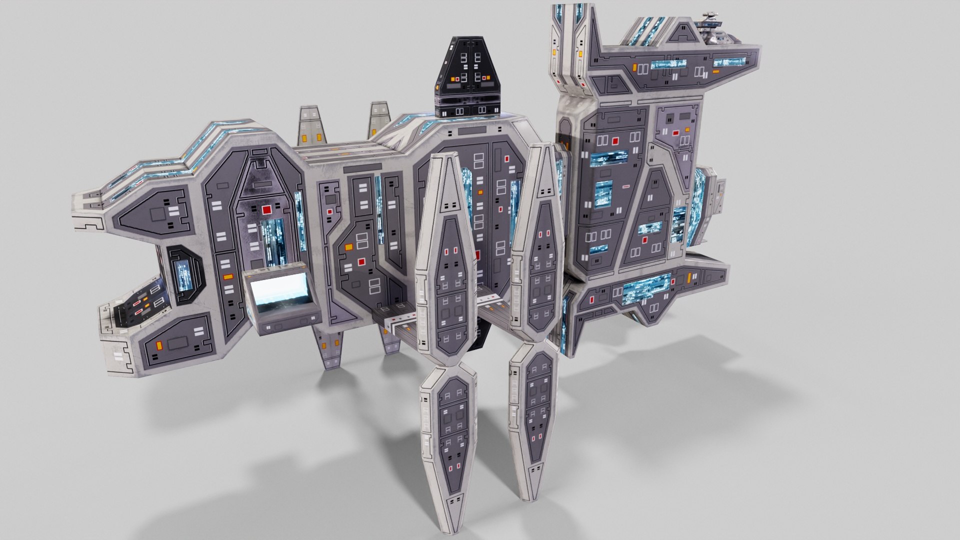 3D model Sci-fi space outpost - TurboSquid 2178447