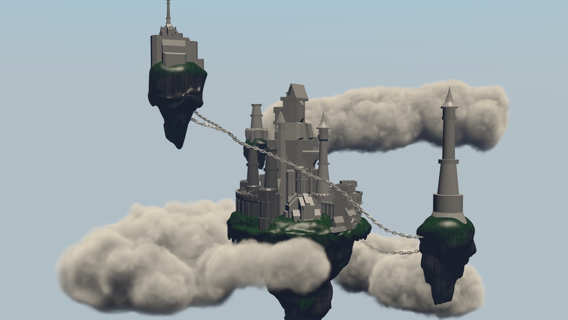 Castle Sky 3D - TurboSquid 1188023