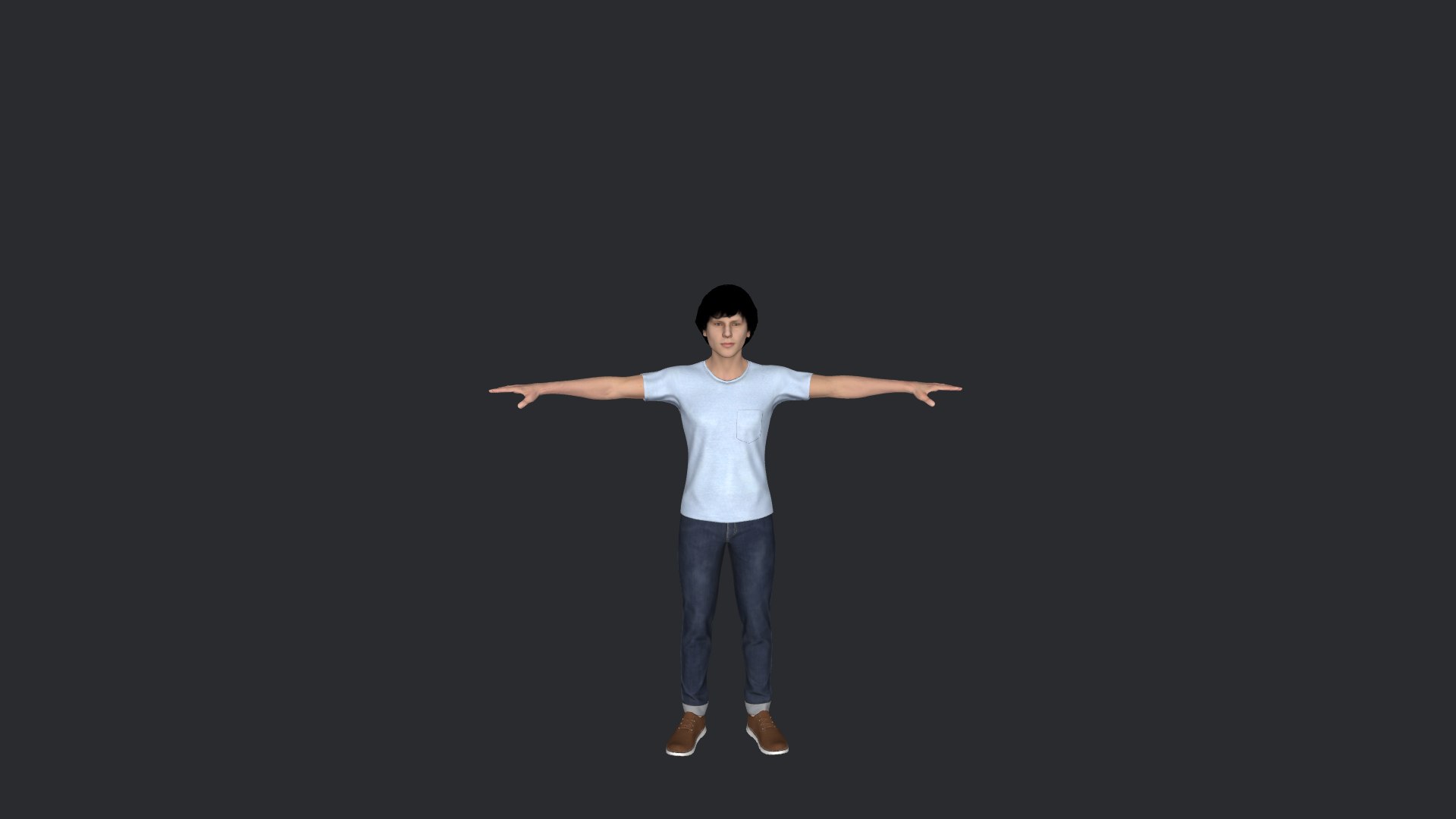 Jesse Eisenberg Hyper Realistic Full Body Fully Rigged 3D Character ...