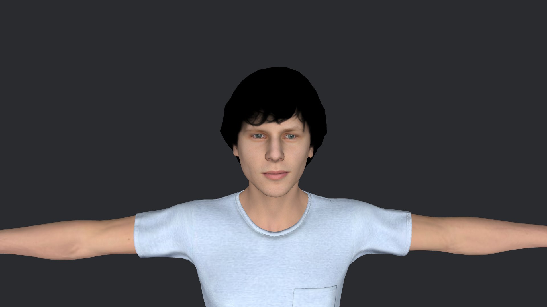 Jesse Eisenberg Hyper Realistic Full Body Fully Rigged 3D Character ...