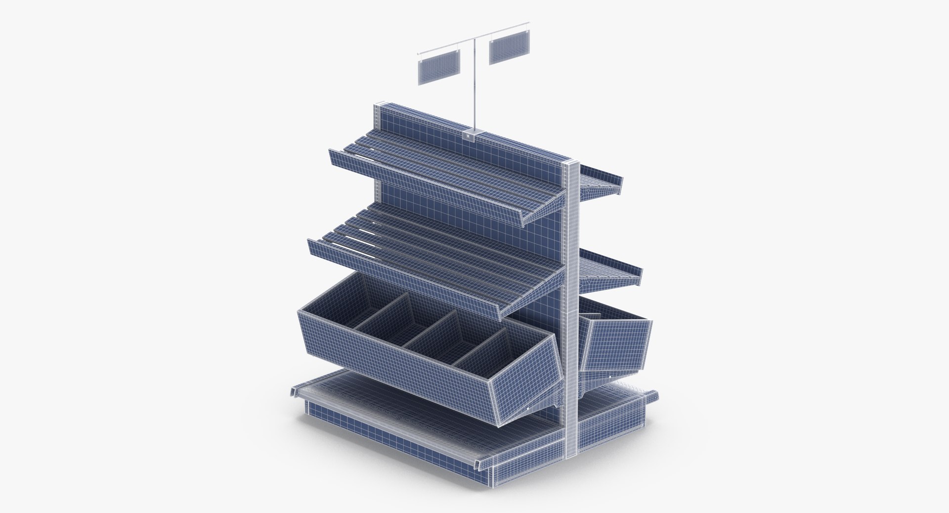 3D Deli Bakery Rack 02 Model - TurboSquid 1228624