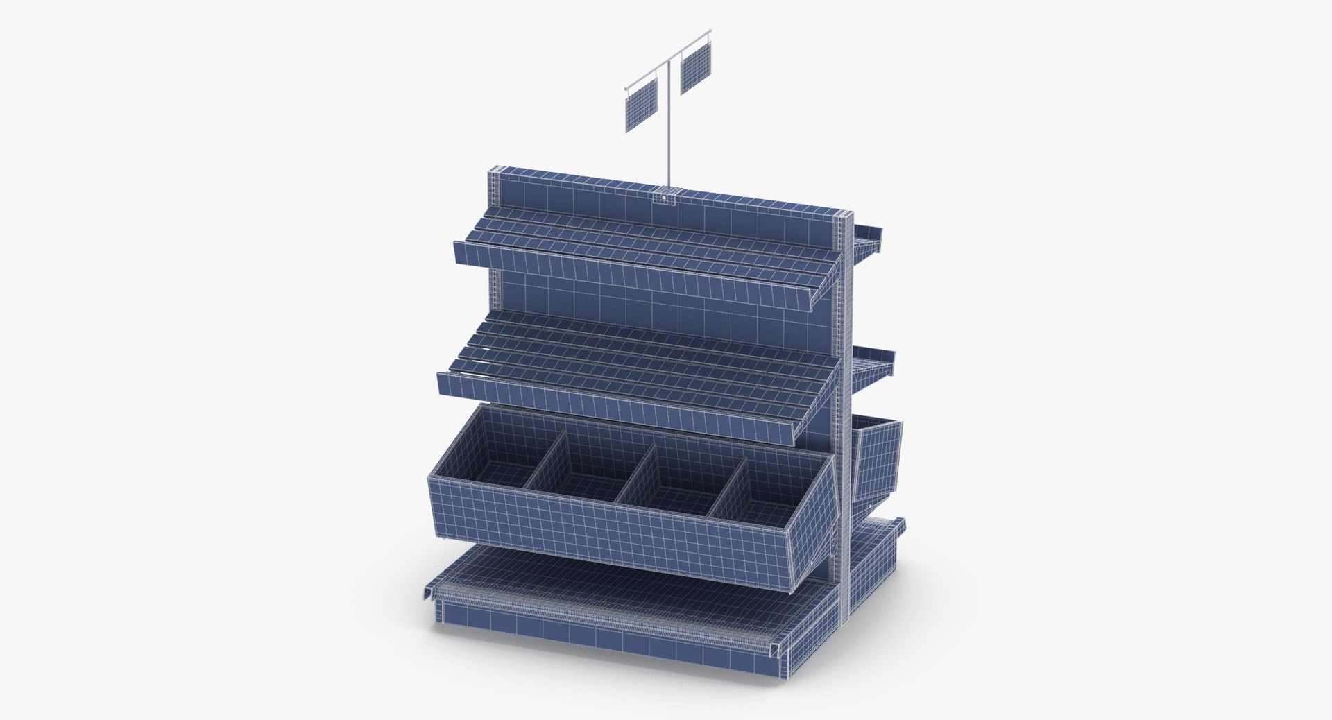 3D Deli Bakery Rack 02 Model - TurboSquid 1228624