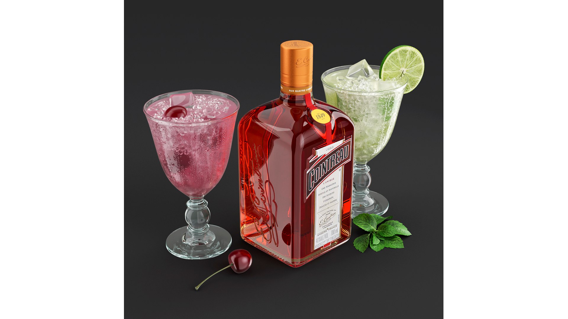 3D Cocktails Set - TurboSquid 1729547
