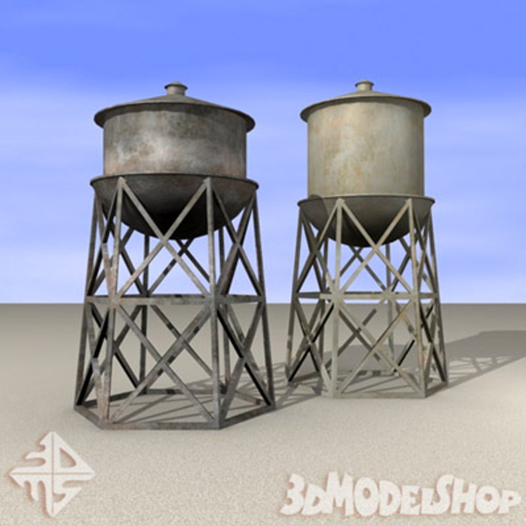 Water Tower 3d Model