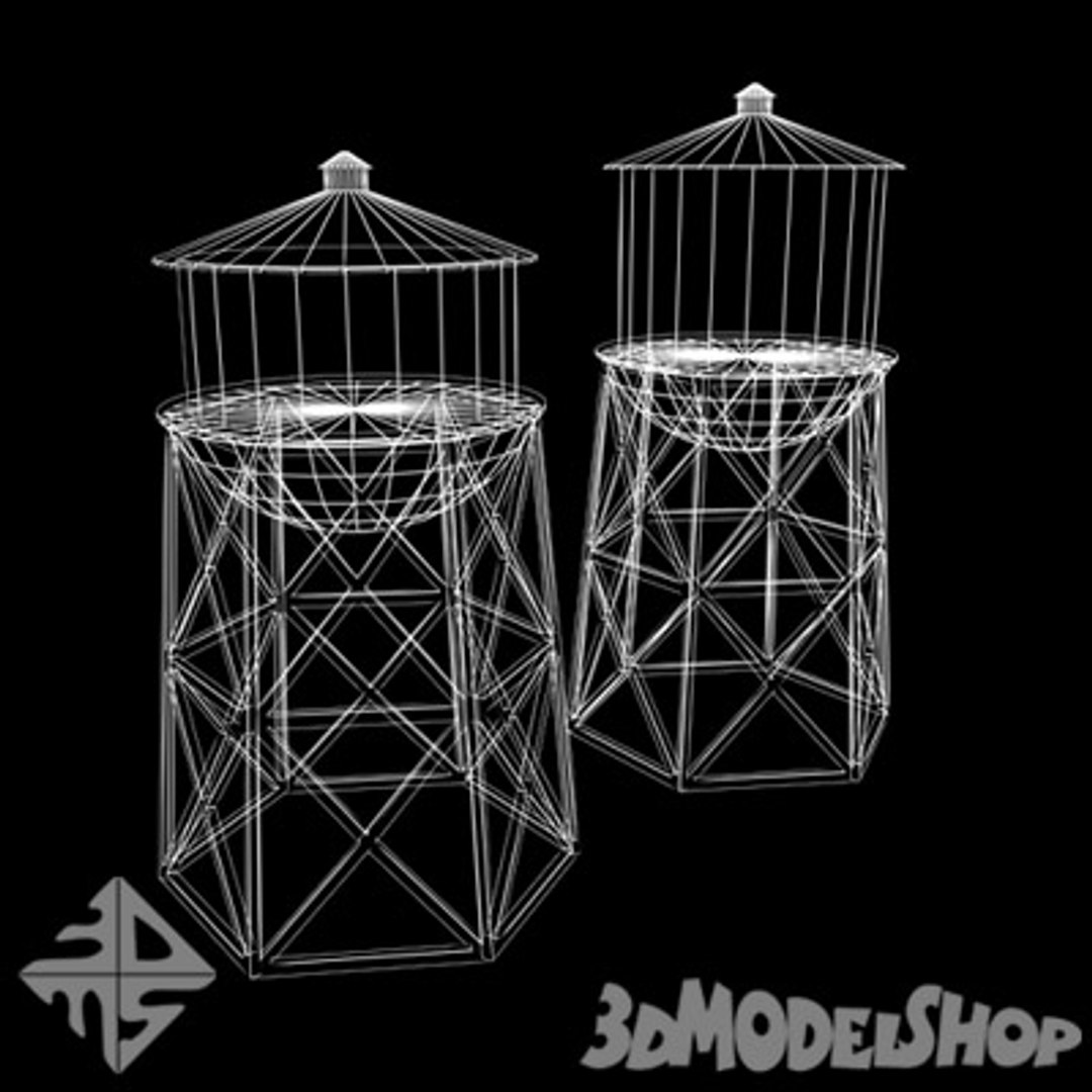 Water Tower 3d Model
