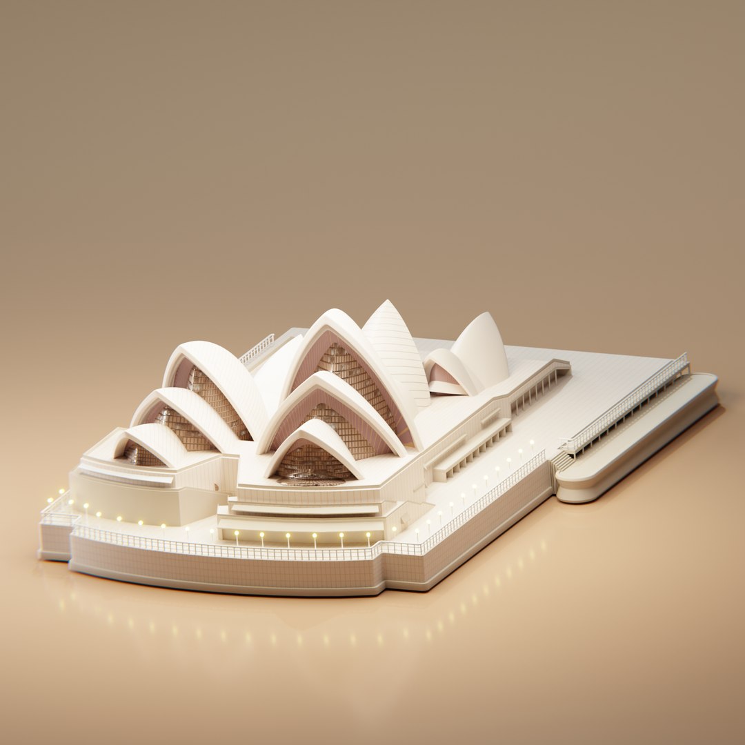 Opera House 3D Model - TurboSquid 2337049