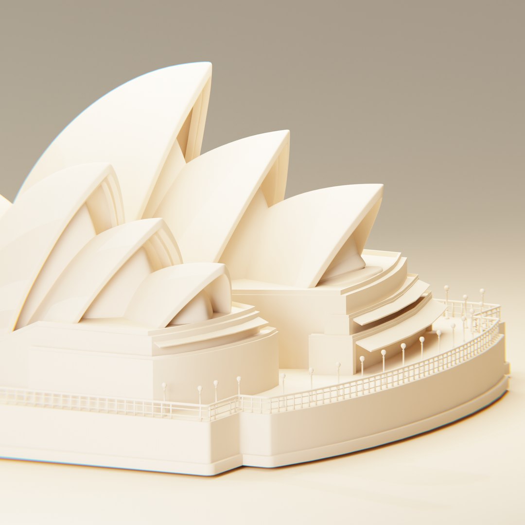 Opera House 3D Model - TurboSquid 2337049