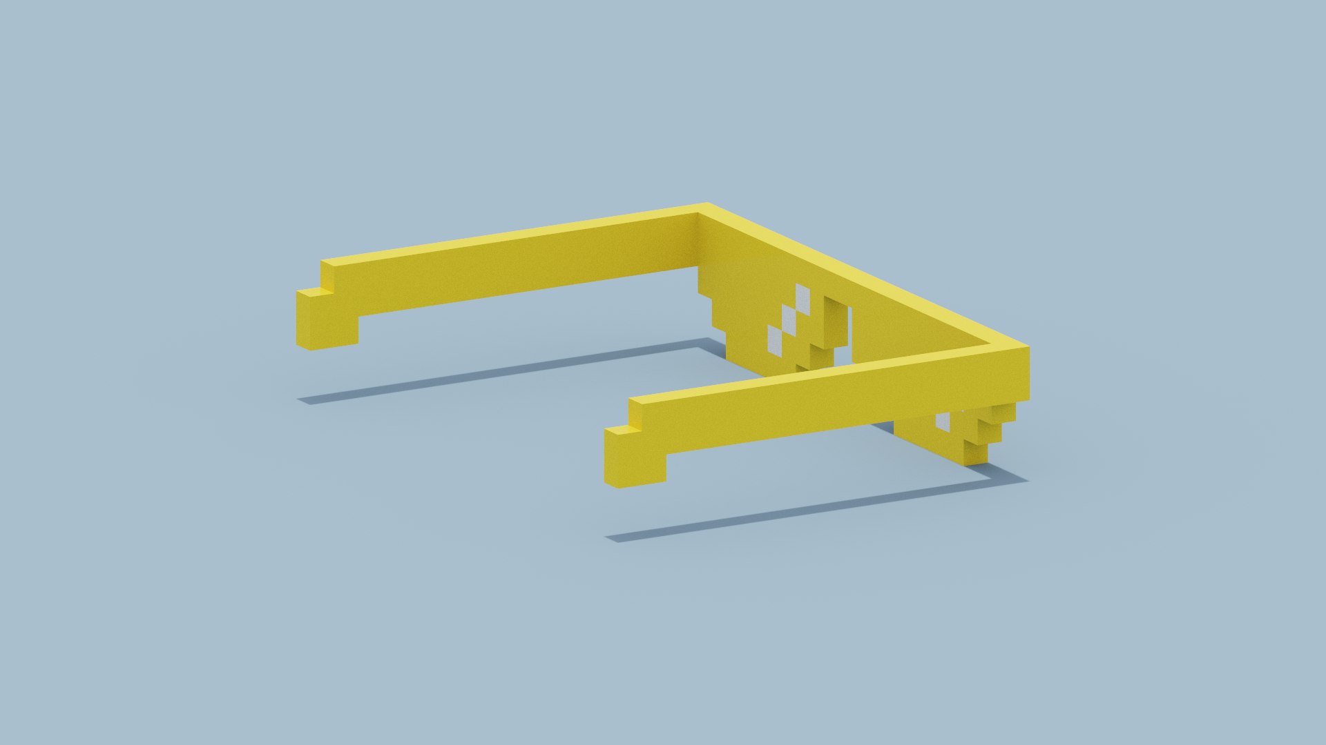 Voxel Yellow Sunglasses 3D Model - TurboSquid 1941155