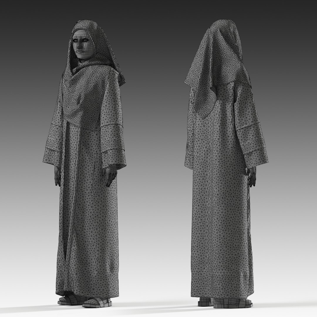 Muslim Woman 3D Model - TurboSquid 1163538