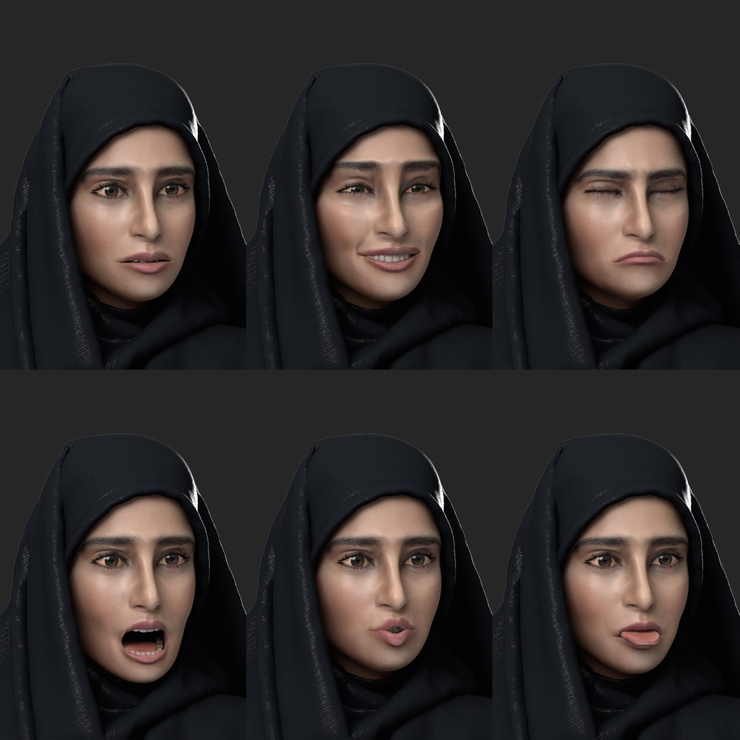 Muslim Woman 3D Model - TurboSquid 1163538