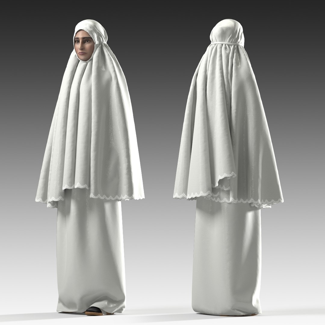 Muslim Woman 3D Model - TurboSquid 1163538