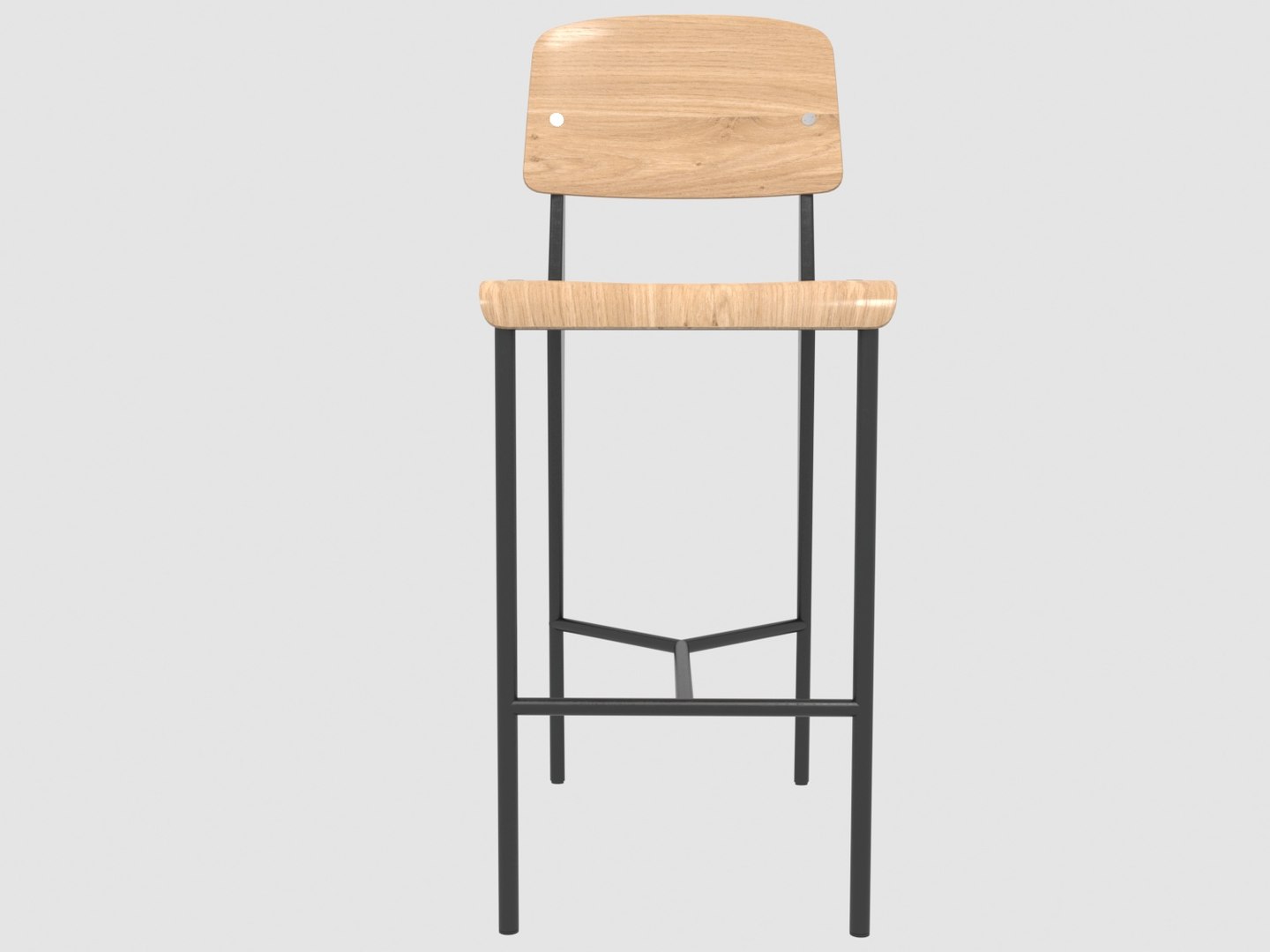 Standard Bar Stool Jean Prouve Model - TurboSquid 1582329