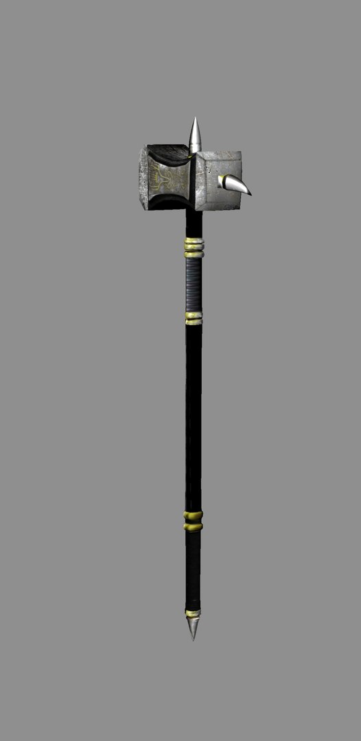 Hammer War 3d Obj