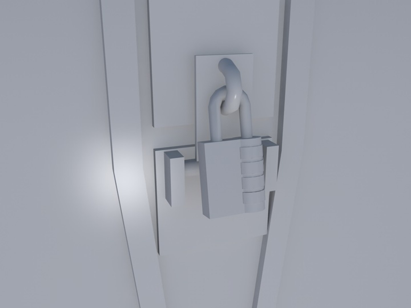 3d simple crate code lock model