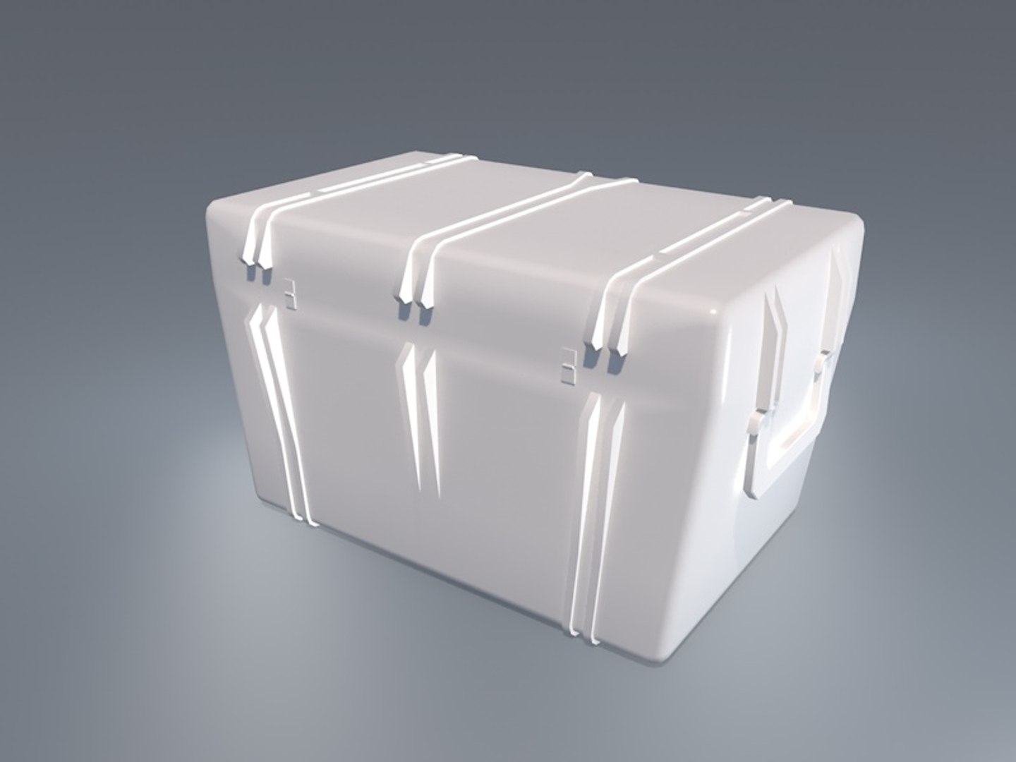 3d simple crate code lock model
