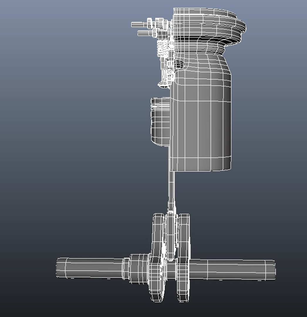 3d Obj Cylinder Engine