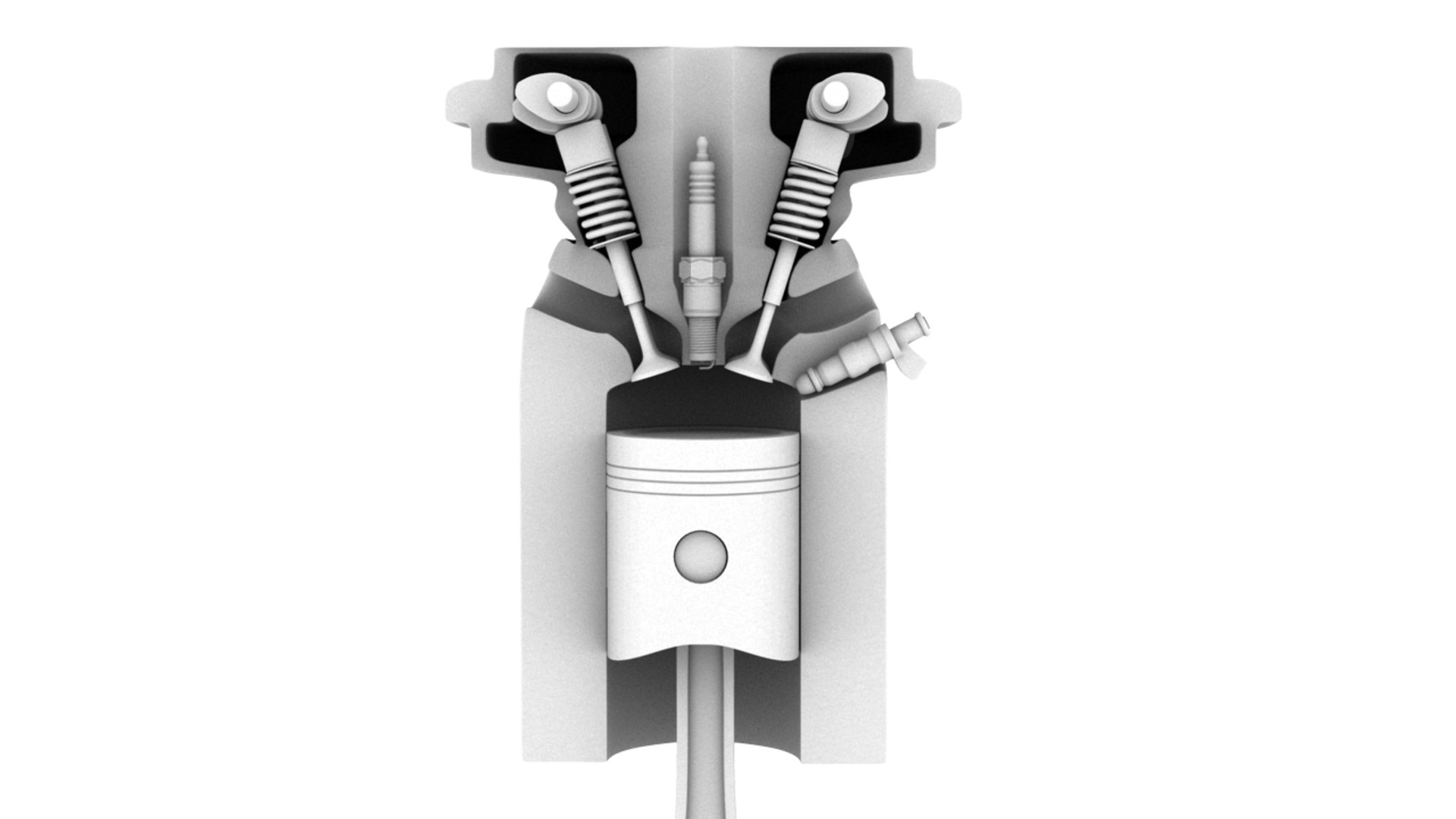 3d Obj Cylinder Engine