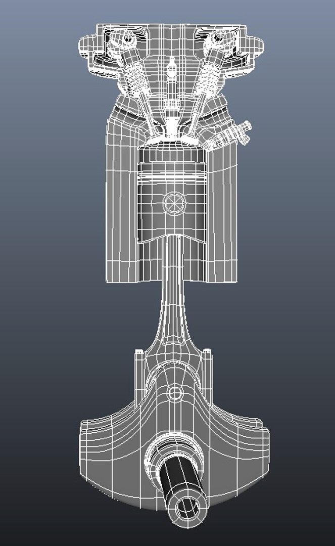 3d Obj Cylinder Engine
