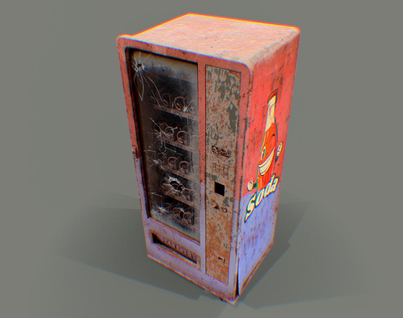 Rusty Vending Machine 3D Model - TurboSquid 2312381