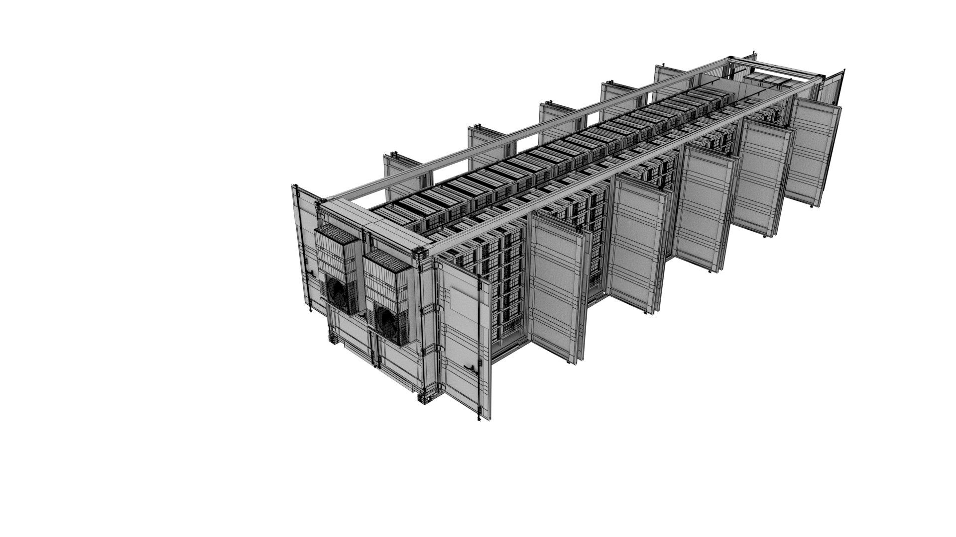 Battery Energy Storage System Container BESS 3D Model - TurboSquid 2286057