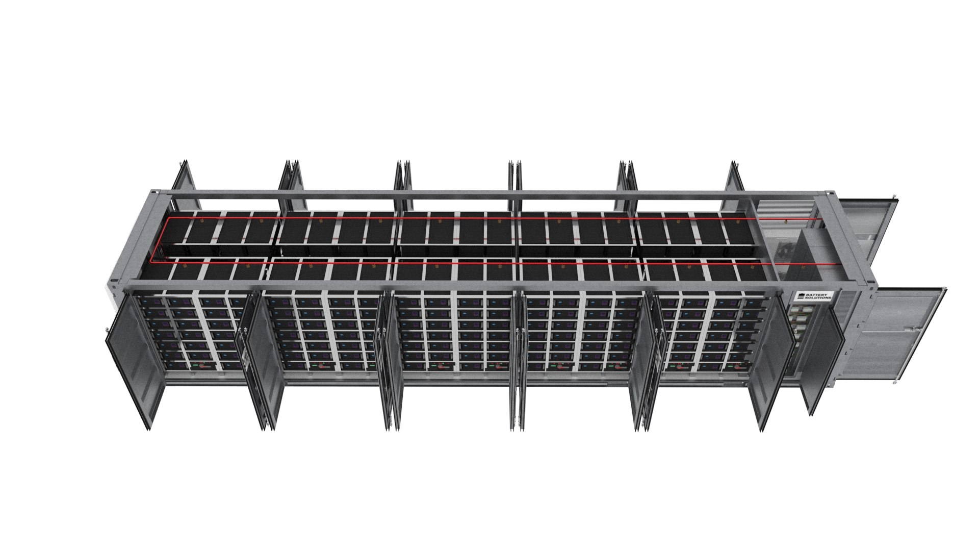 Battery Energy Storage System Container BESS 3D Model - TurboSquid 2286057