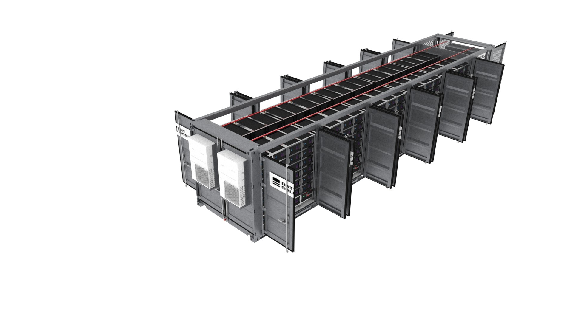 Battery Energy Storage System Container BESS 3D Model - TurboSquid 2286057