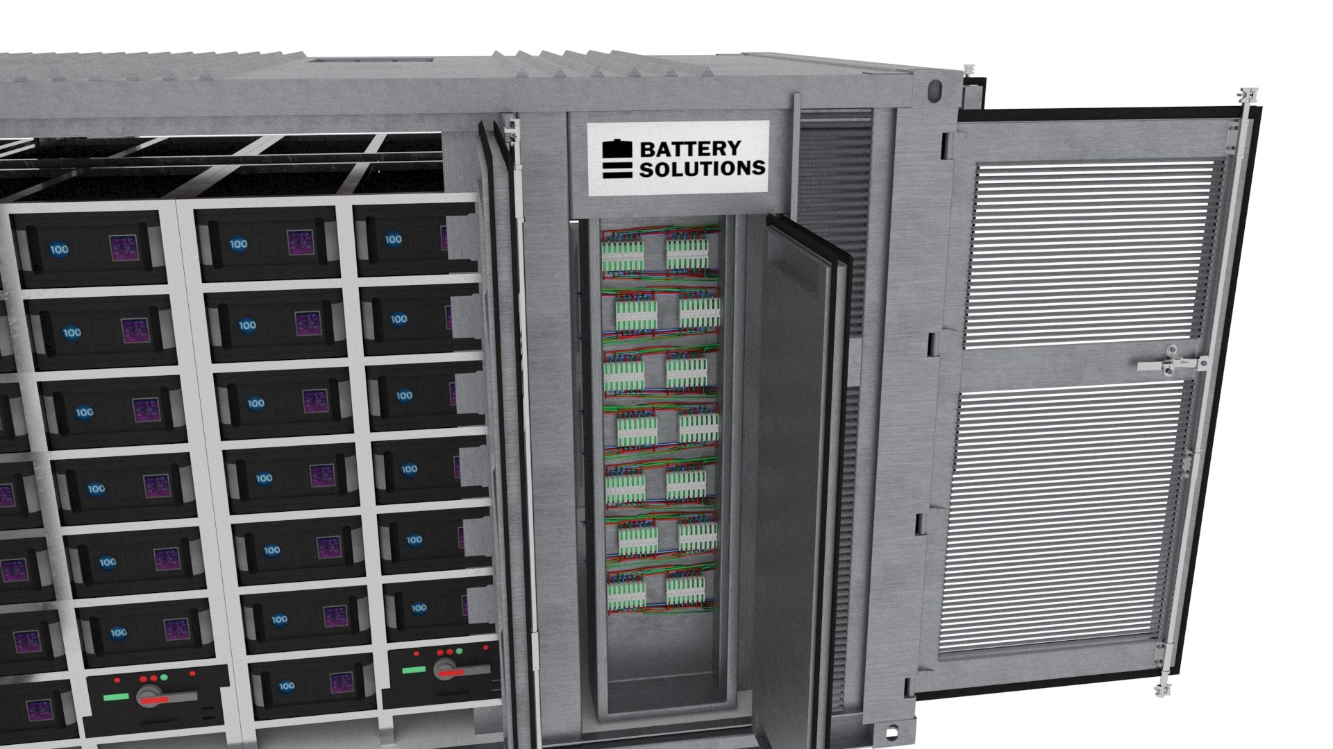 Battery Energy Storage System Container BESS 3D Model - TurboSquid 2286057
