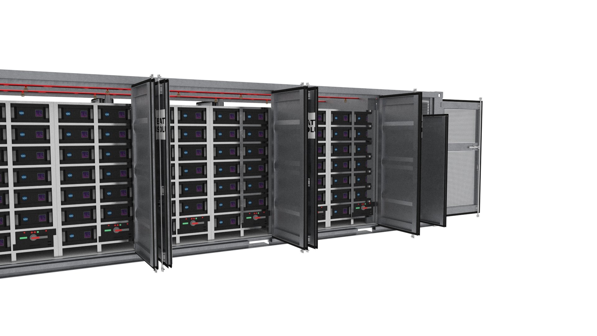 Battery Energy Storage System Container BESS 3D Model - TurboSquid 2286057