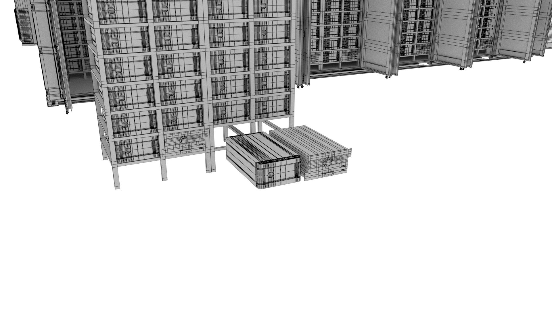 Battery Energy Storage System Container BESS 3D Model - TurboSquid 2286057