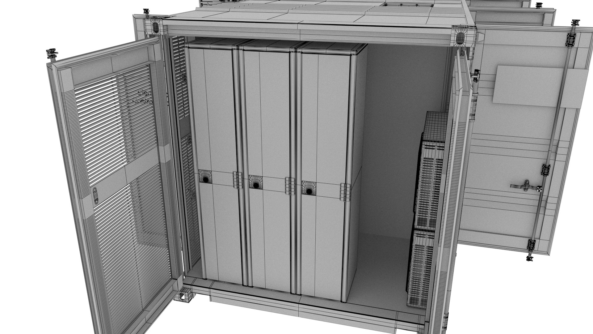 Battery Energy Storage System Container BESS 3D Model - TurboSquid 2286057