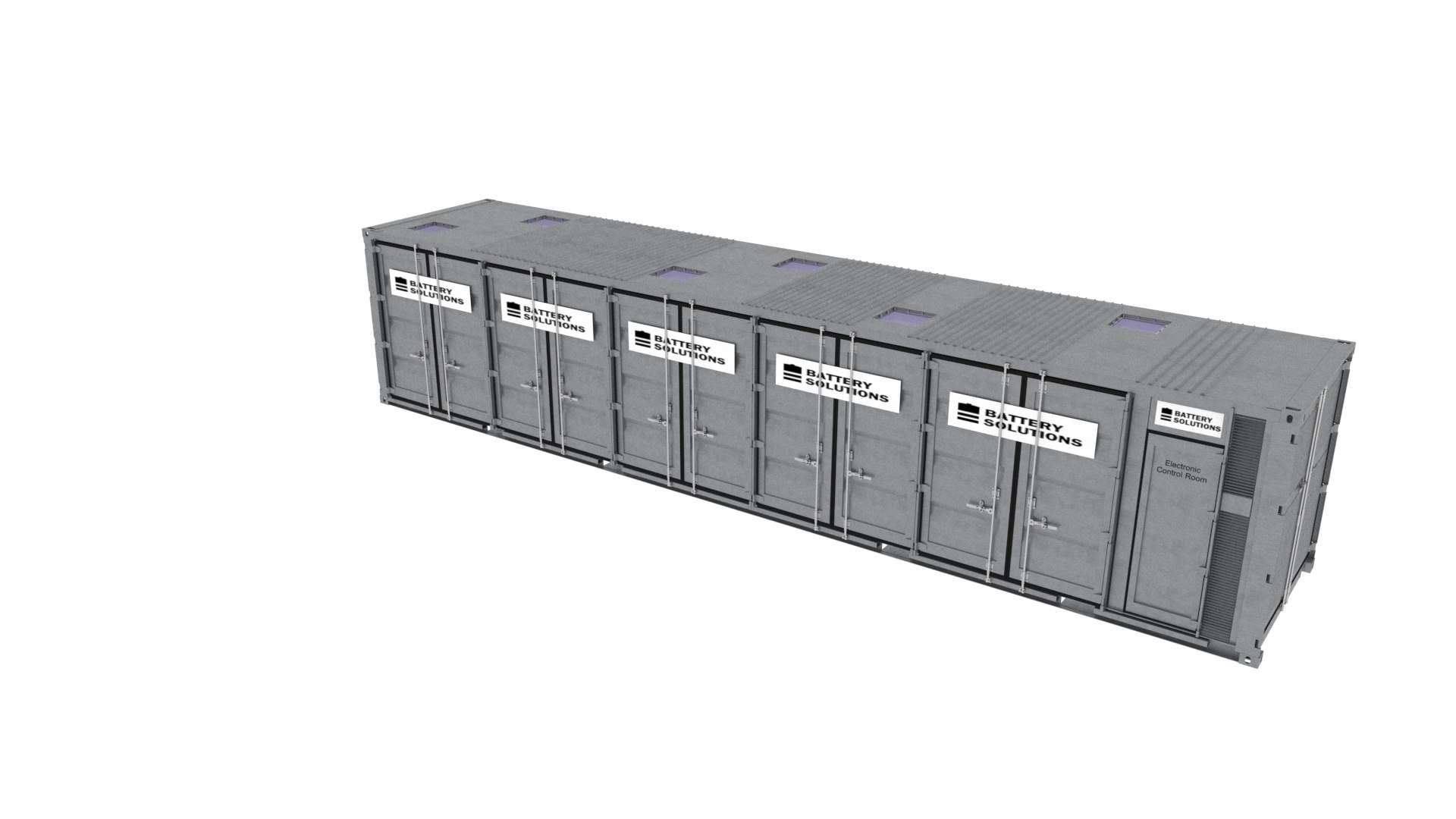 Battery Energy Storage System Container BESS 3D Model - TurboSquid 2286057