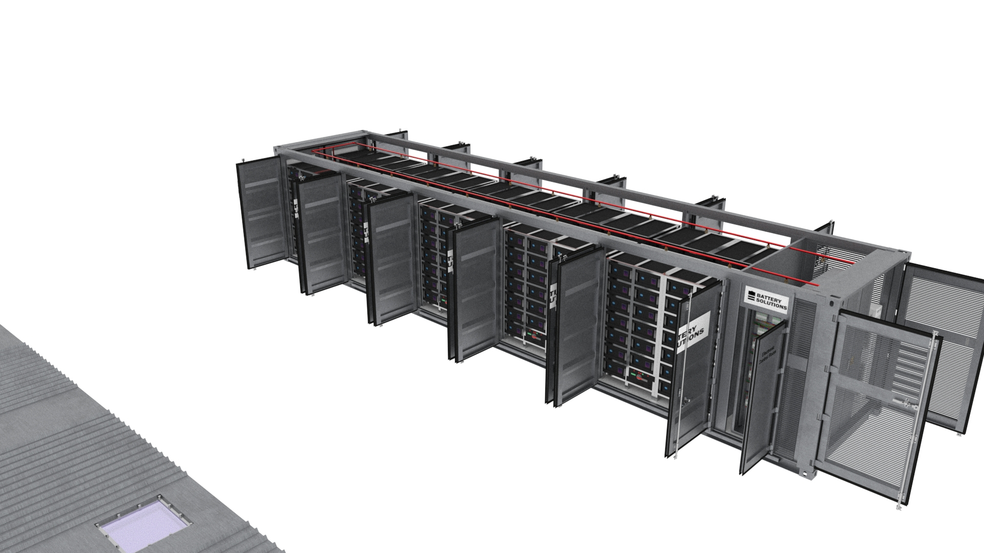 Battery Energy Storage System Container BESS 3D Model - TurboSquid 2286057