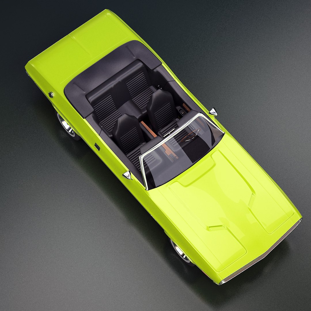 Dodge Challenger 71 Convertible 3d Model