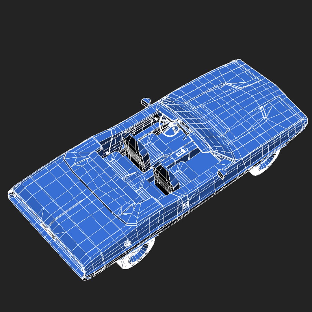 Dodge Challenger 71 Convertible 3d Model