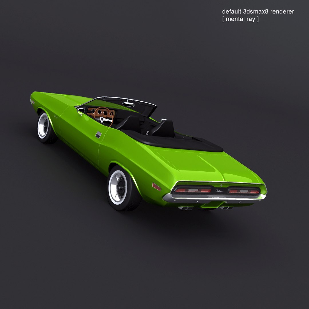Dodge Challenger 71 Convertible 3d Model