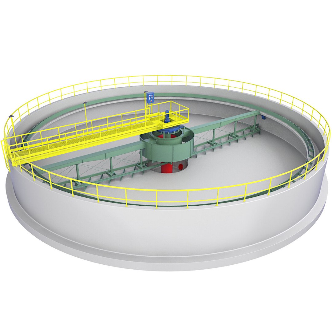 Circular Wastewater Treatment Plant 2 3D model - TurboSquid 1775950