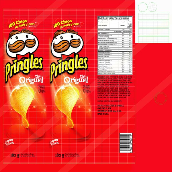 3D модель Картофельные чипсы Pringles Can - TurboSquid 817802