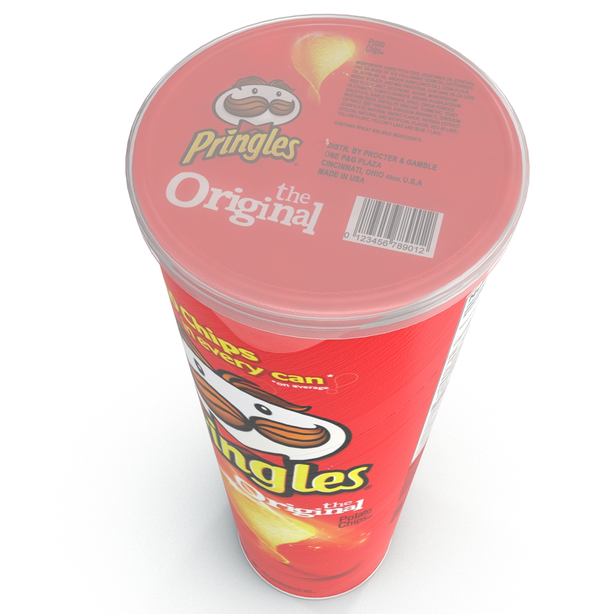 pringles potato chips 3d model