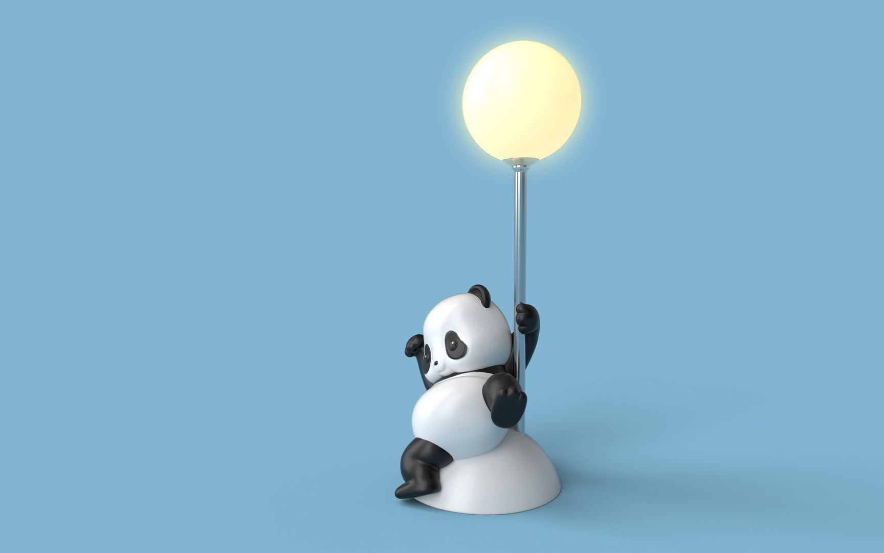 Panda Lamp 3D - TurboSquid 2213886