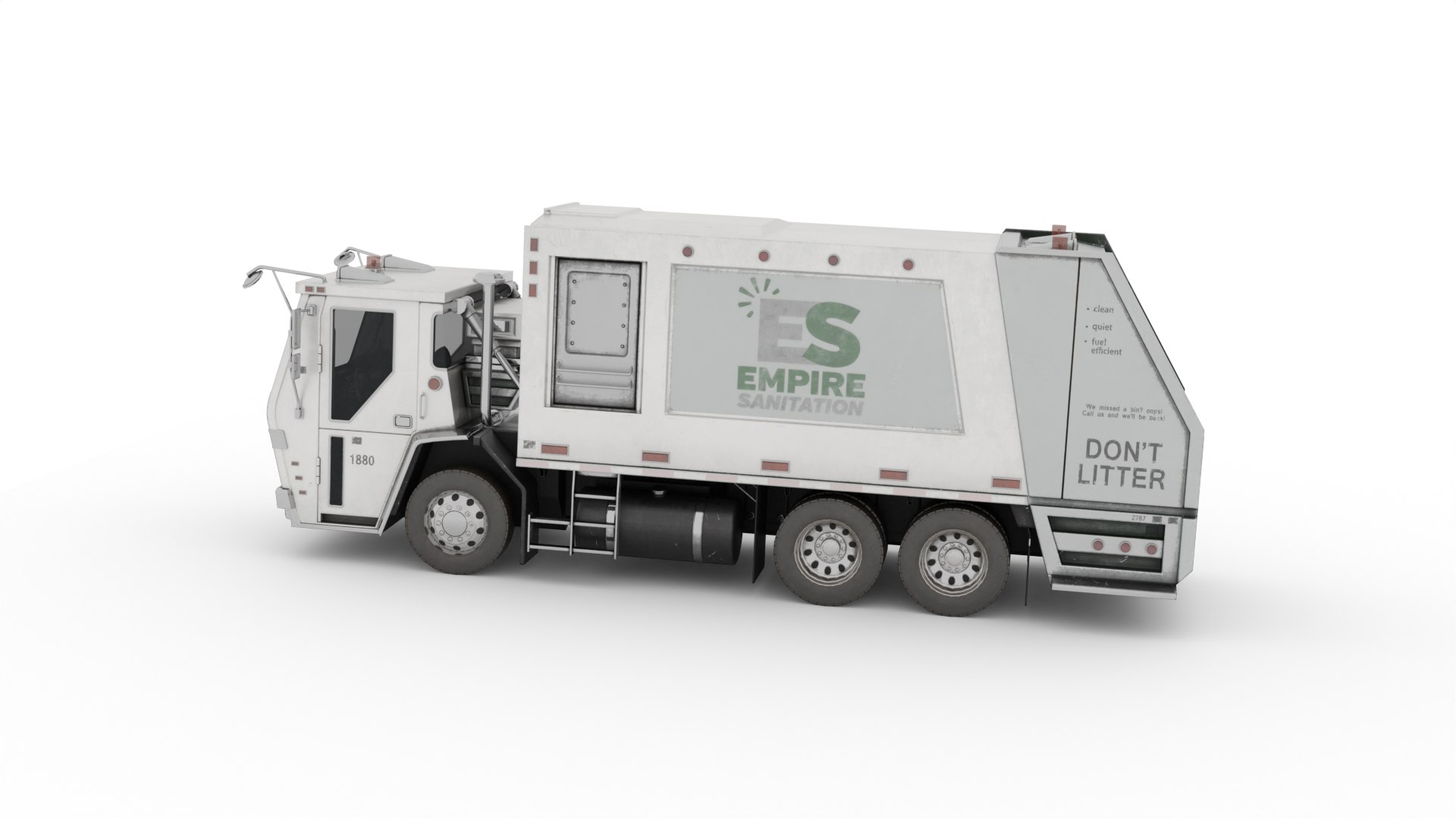 Garbage Truck 3D - TurboSquid 2366294