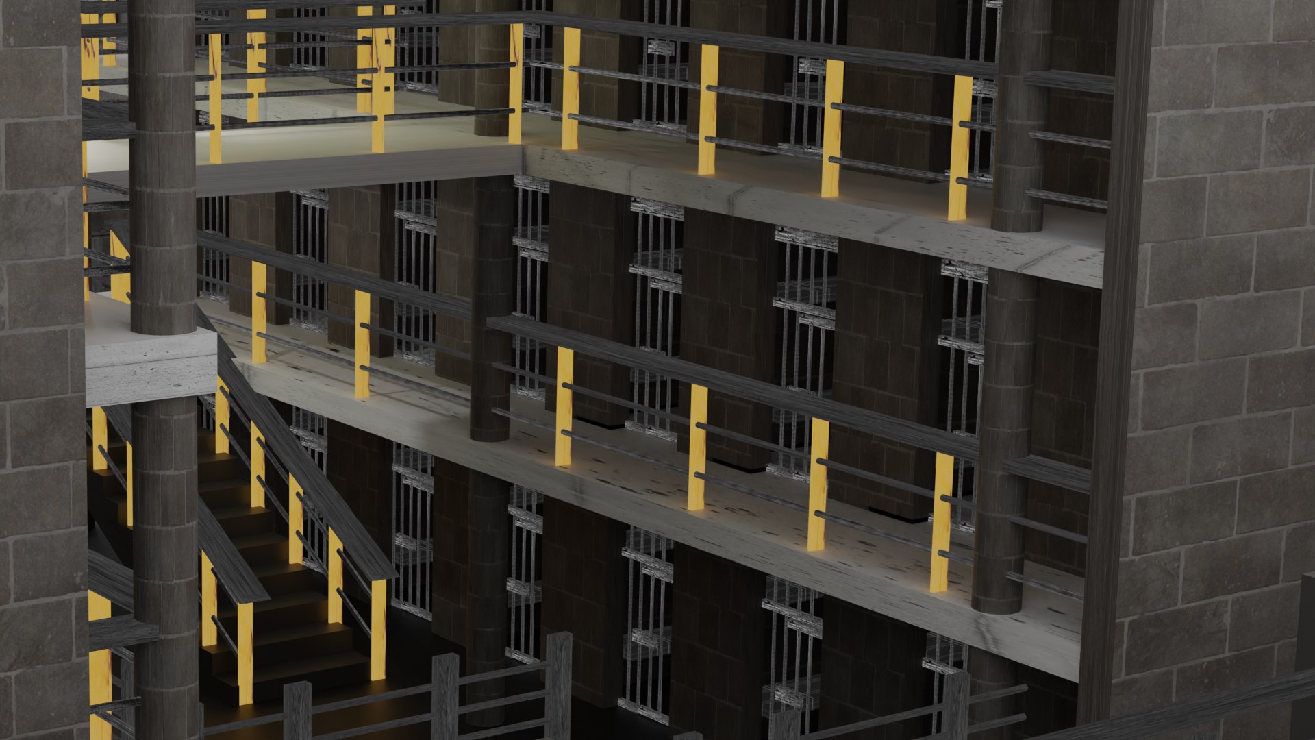 3D Prison Model - TurboSquid 1999936