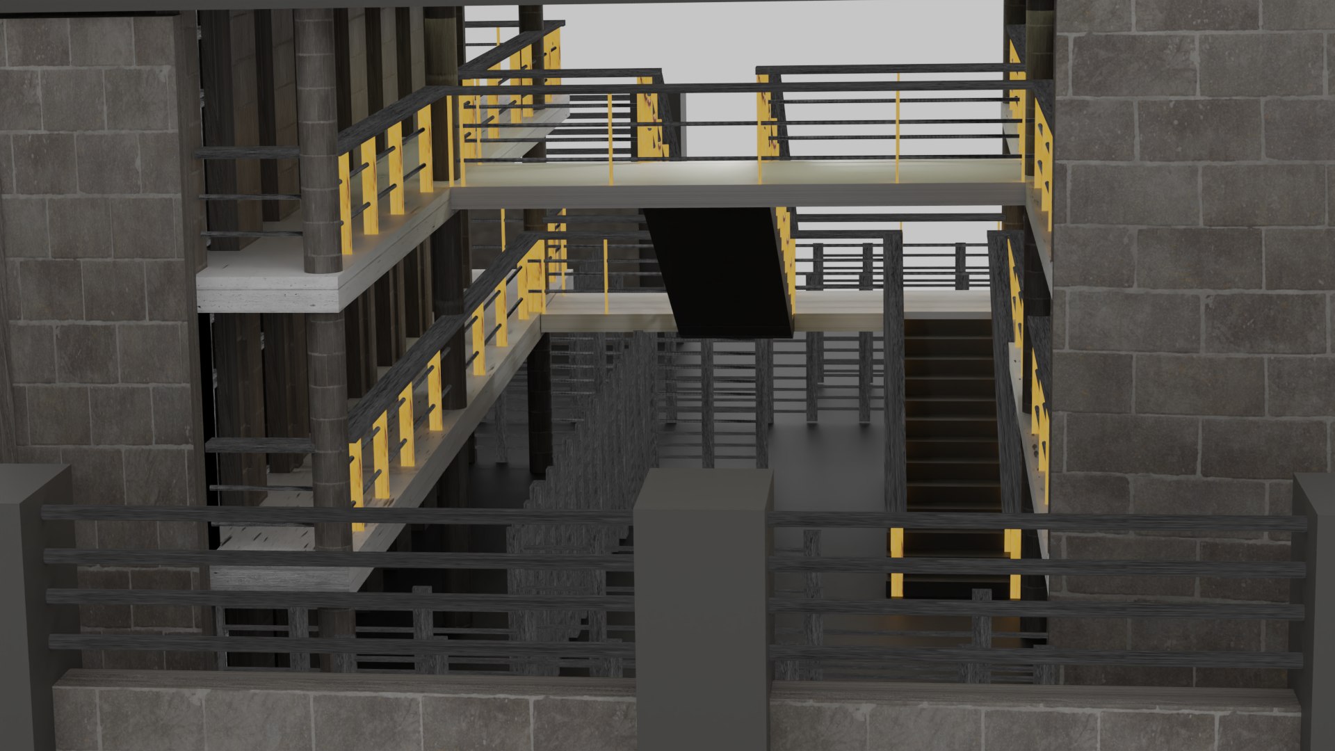 3D Prison Model - TurboSquid 1999936