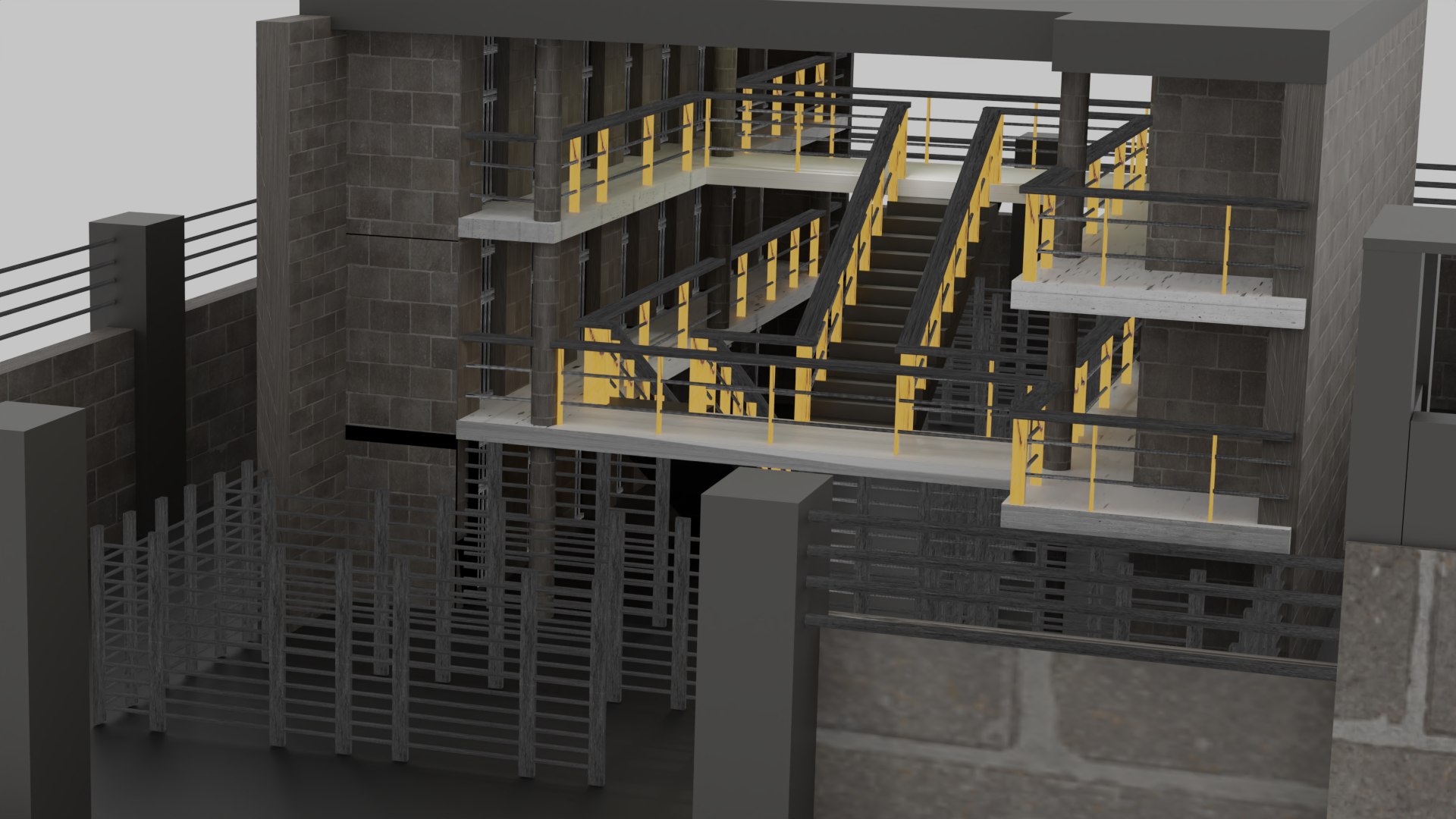 3D Prison Model - TurboSquid 1999936