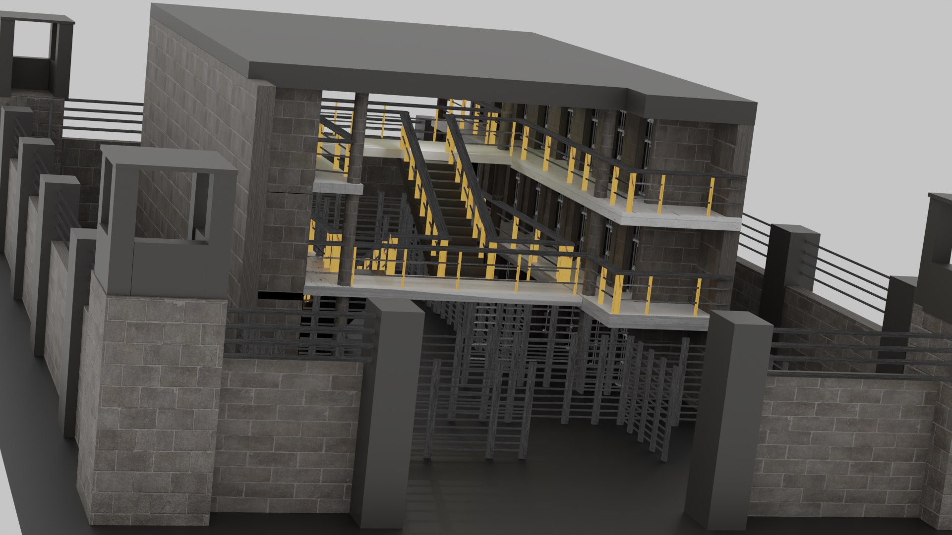3D Prison Model - TurboSquid 1999936