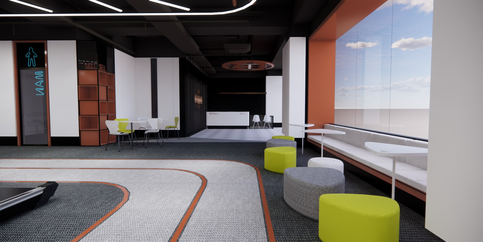 GYM Room-A2 3D Model - TurboSquid 2012908