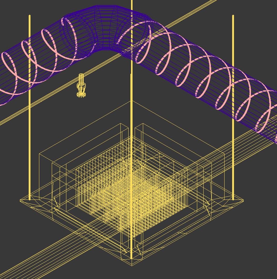 Ceiling Air Conditioning 3D Model - TurboSquid 1160037